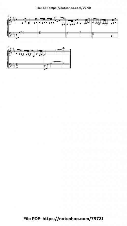 Say Goodbye by Jay Chou Level Intermediate | Free PDF, MIDI download
